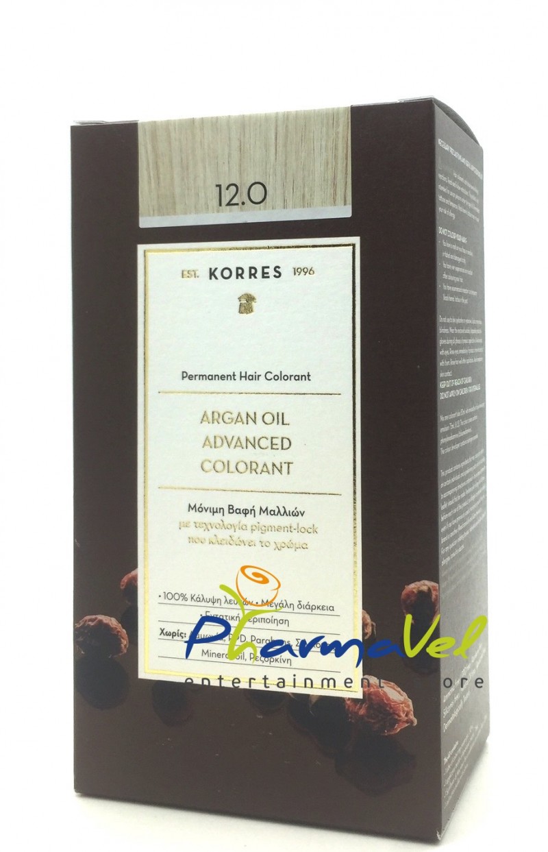 KORRES ARGAN OIL ΜΟΝΙΜΗ ΒΑΦΗ ΜΑΛΛΙΩΝ 12.0 ΞΑΝΘΟ SPECIAL 50ml - ΦΥΣΙΚΕΣ ...