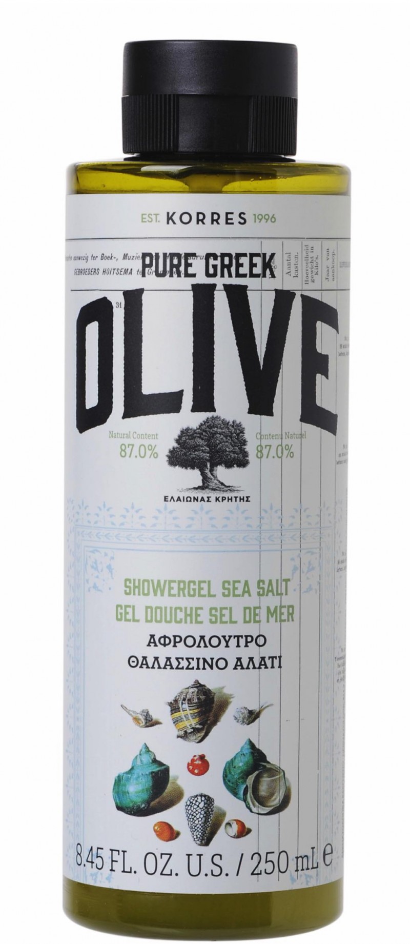 KORRES PURE GREEK OLIVE ΑΦΡΟΛΟΥΤΡΟ ΑΛΑΤΑ ΘΑΛΑΣΣΑΣ 250ml - ΑΦΡΟΛΟΥΤΡΑ ...