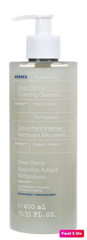 KORRES ΤΣΑΙ ΟΛΥΜΠΟΥ DEEP DETOX ΑΦΡΩΔΕΣ ΚΑΘΑΡΙΣΤΙΚΟ ΠΡΟΣΩΠΟΥ 400ml ...
